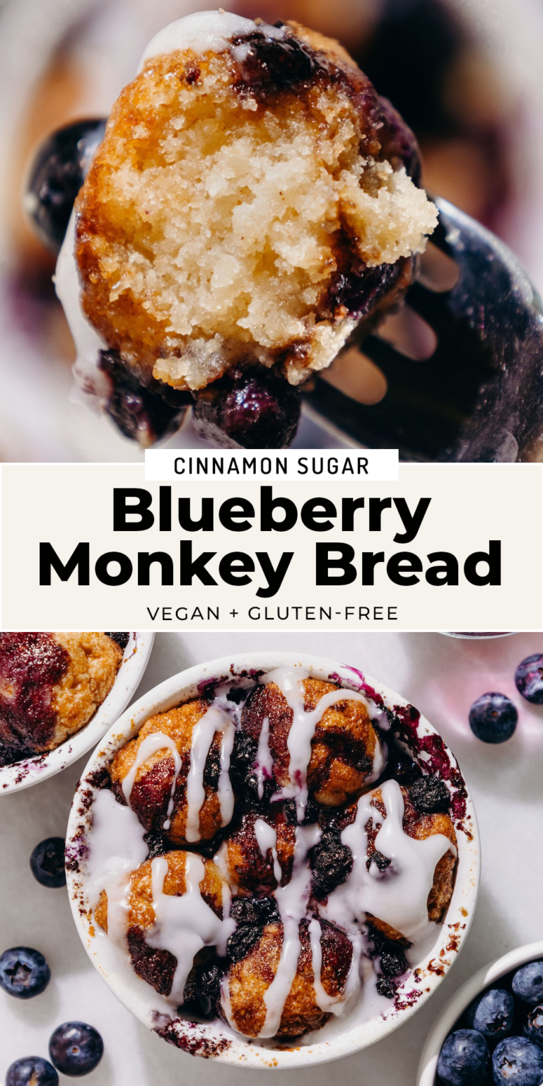 Blueberry Monkey Bread (vegan + gluten-free) | Feasting on Fruit