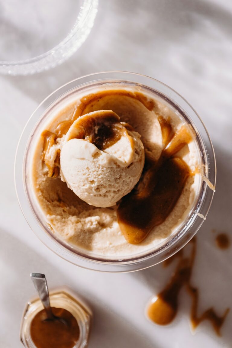 Salted Caramel Ninja Creami (dairy-free) | Feasting on Fruit